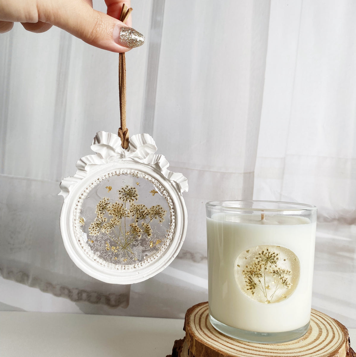 Pressed Flower Candle & Plaster Diffuser – flowermakersg