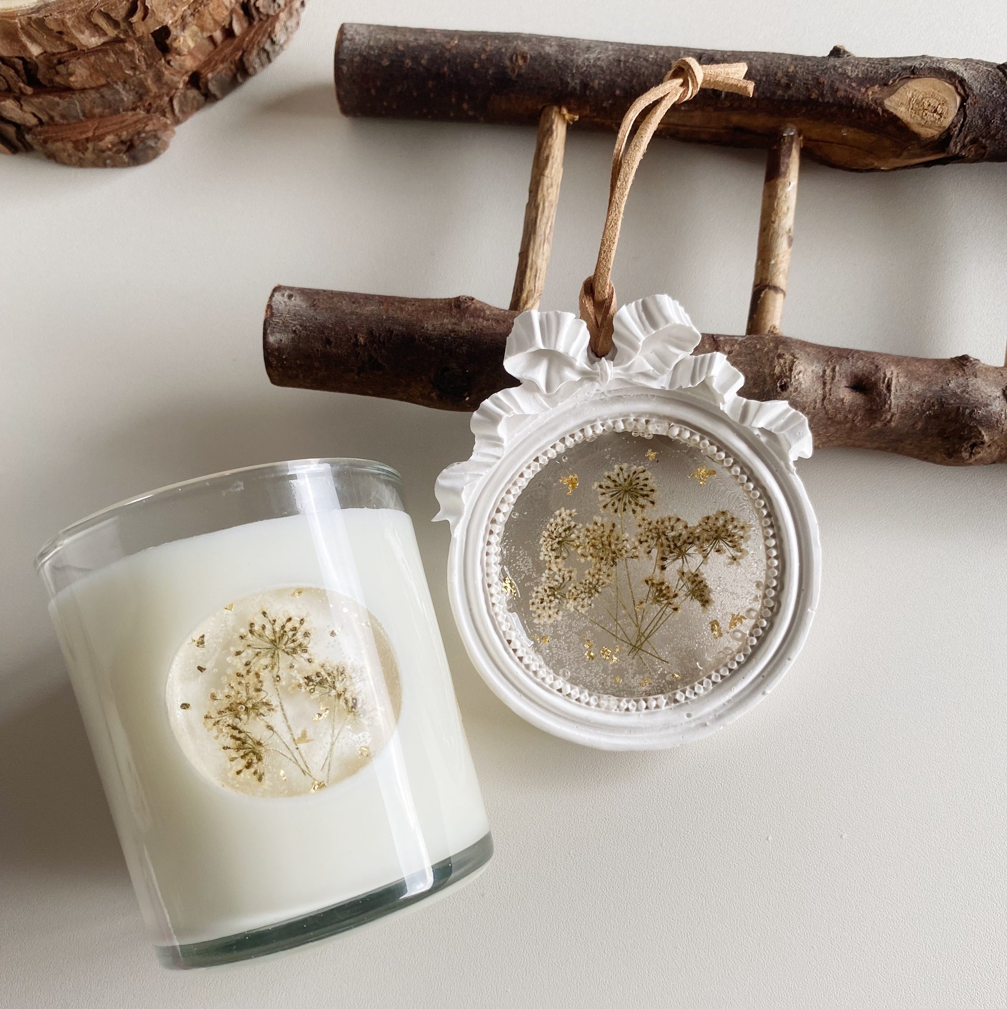 Pressed Flower Candle & Plaster Diffuser – flowermakersg